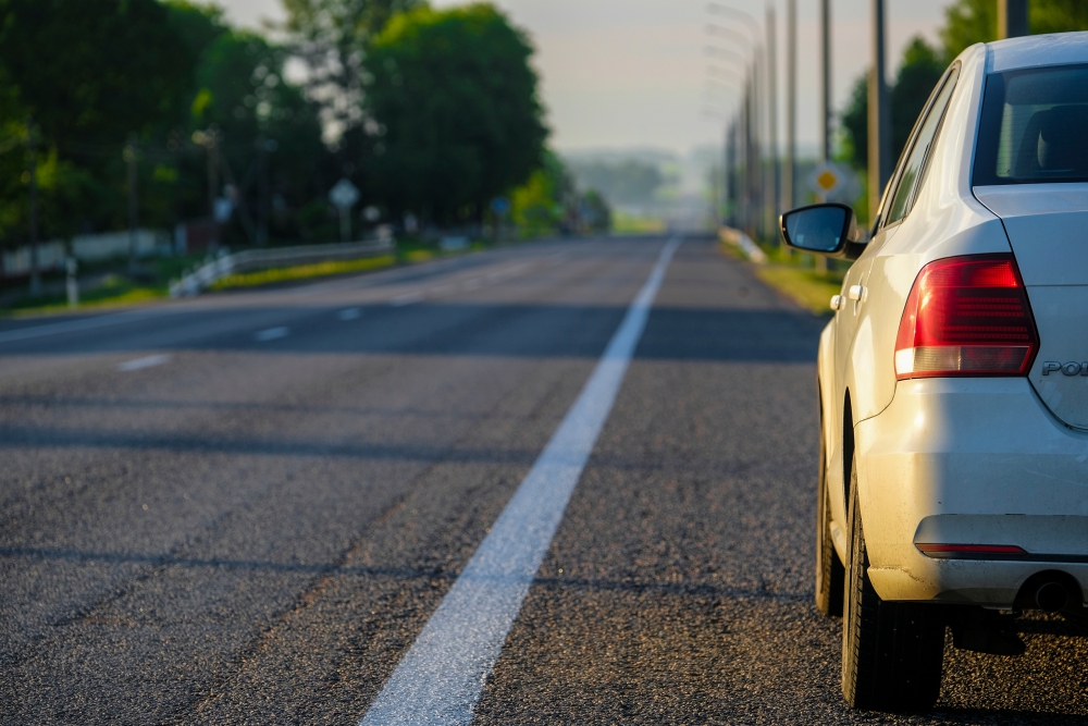 Struck a Car on Side of the Road - Lawyer Frank D. Butler